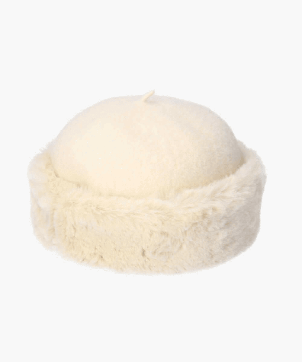 OVERRIDE BASQUE FUR CHAO TOQUE SGP | 57.5cm(75) ECRU (06) | OVERRIDE ...